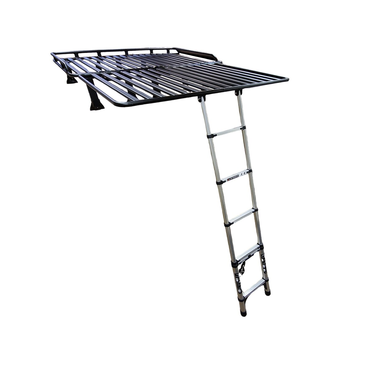 Fold-out platform 220cm x 240cm, large area for roof tent with ladder ...
