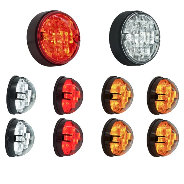 LED Blinker, Standlicht, Rücklicht, Bremslicht mit Relais und Stecker ...